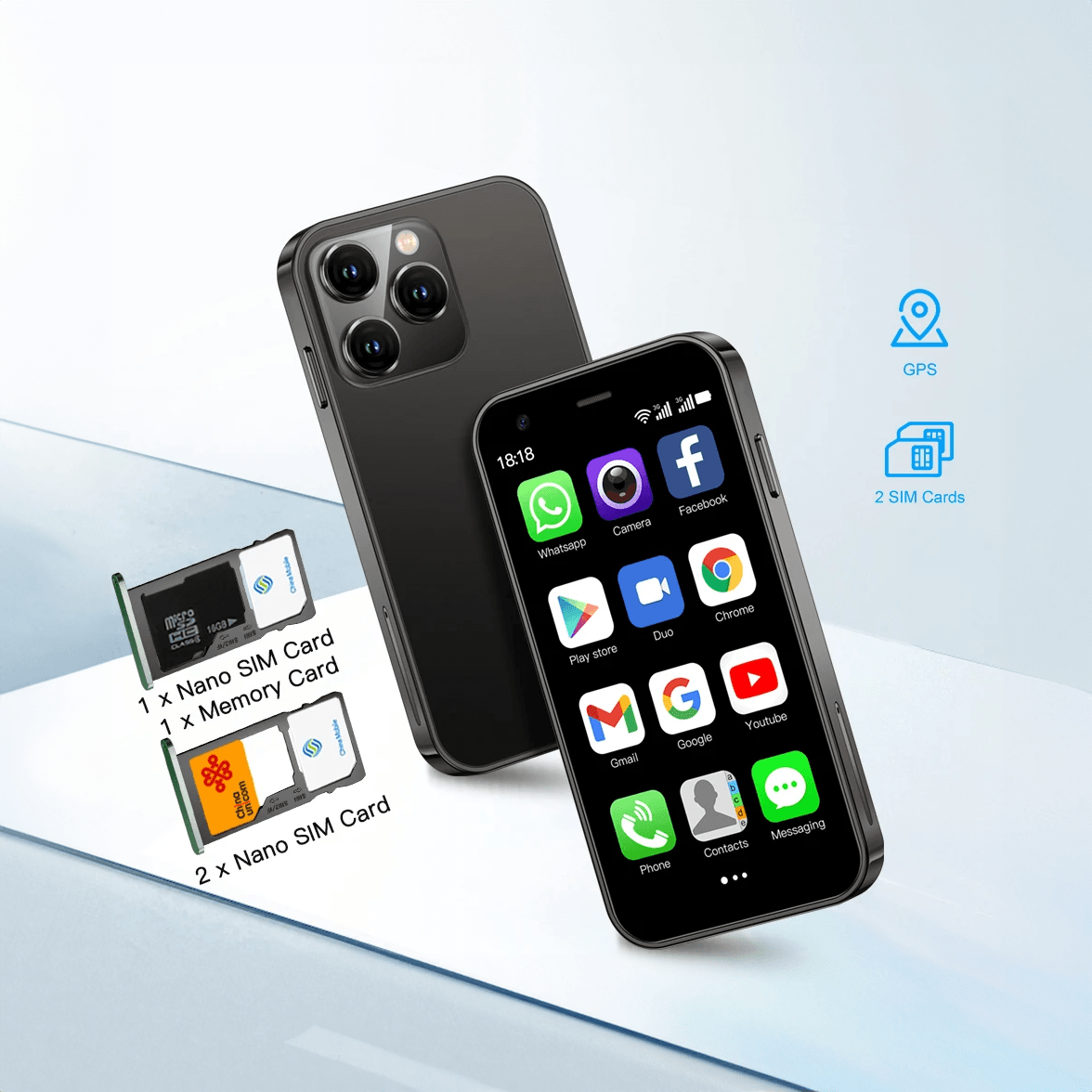 Meanyou™ - Mini Akıllı Telefon iPhone – MeanYou